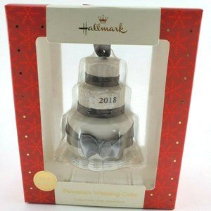 Hallmark | Holiday | Hallmark 28 Porcelain Wedding Cake Ornament New ...